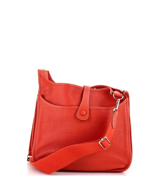 Hermès Gm Evelyne Bag Gen Iii Clemence - Orange