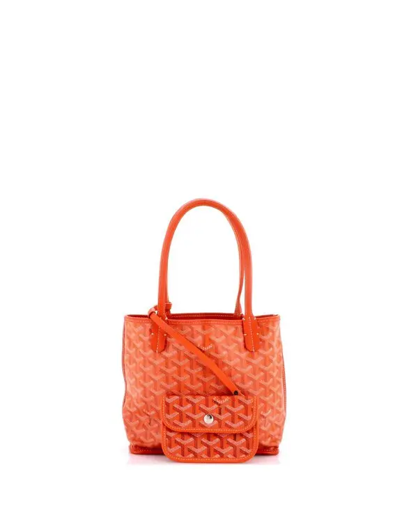 Goyard Anjou Reversible Coated Canvas Tote - Orange