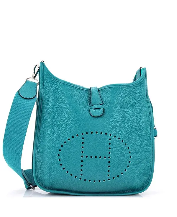 Hermès Pm Evelyne Iii Clemence Bag - Blue