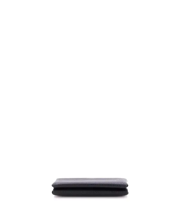 Hermès Calvi Duo Card Holder Chevre Mysore - Black