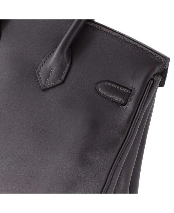 Hermès Birkin 25 Handbag With Gold Hardware - Graphite