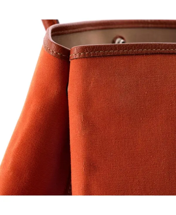 Hermès 36 Garden Party Tote Toile And Leather - Orange
