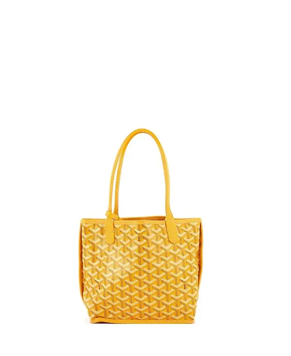 Goyard Mini Anjou Reversible Tote Printed Coated Canvas - Orange