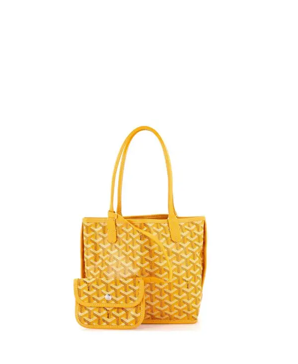 Goyard Mini Anjou Reversible Tote Printed Coated Canvas - Orange