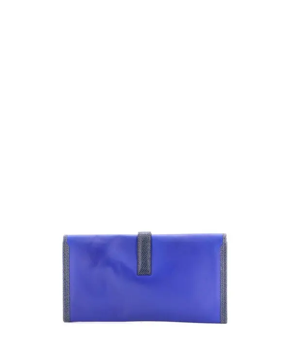 Hermès 29 Jige Elan Clutch Swift With Lizard - Blue