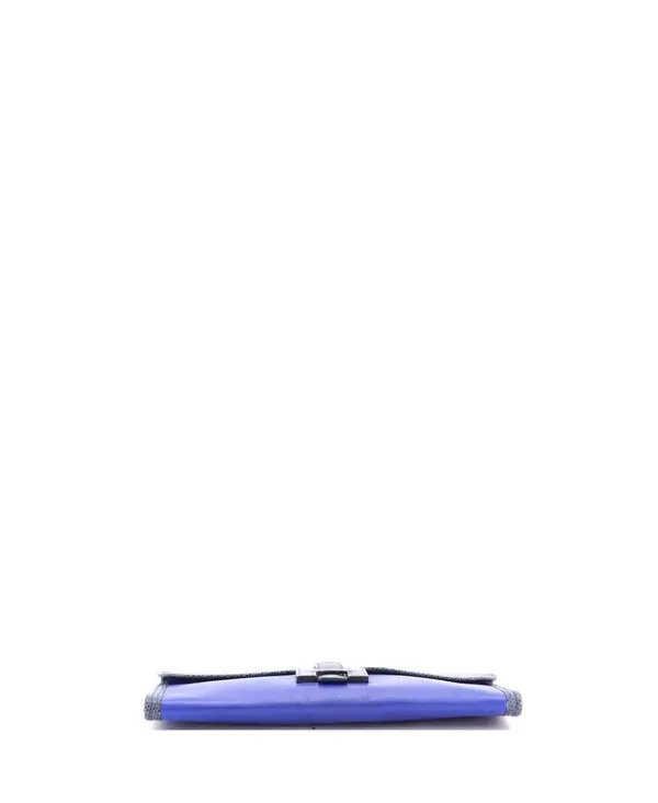 Hermès 29 Jige Elan Clutch Swift With Lizard - Blue