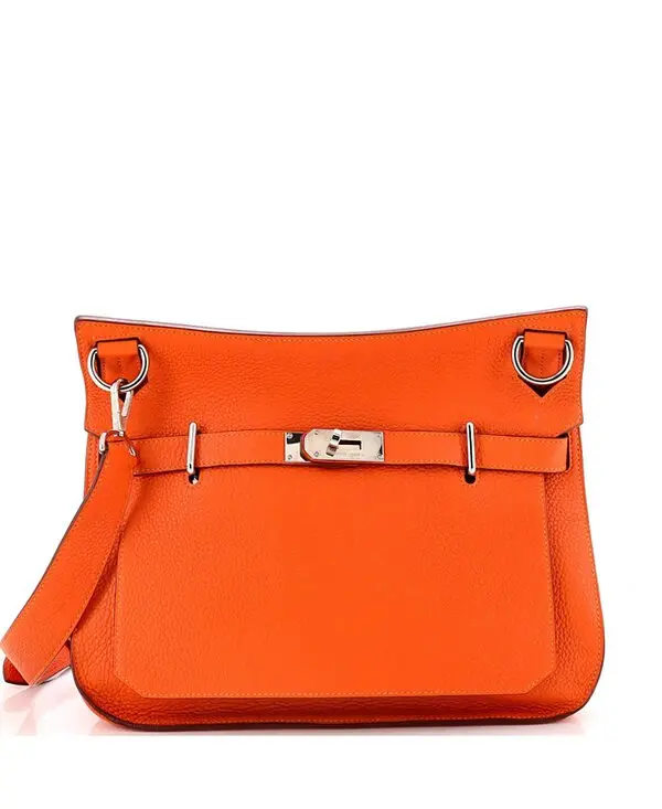 Hermès Jypsiere 34 Bag Clemence - Orange