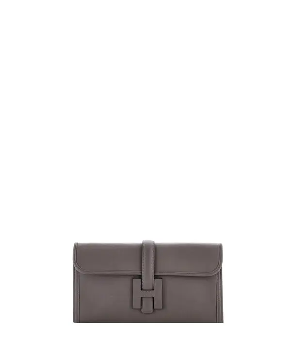 Hermès 29 Jige Elan Clutch - Gray