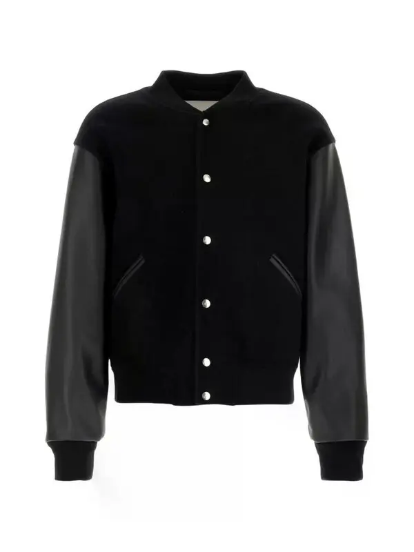 JIL SANDER Buttoned Bomber Jacket - Black