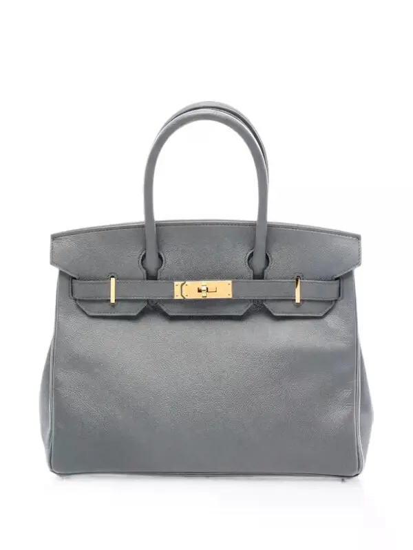 Hermès 2021 30 Birkin Double-handle Tote Bag - Grey