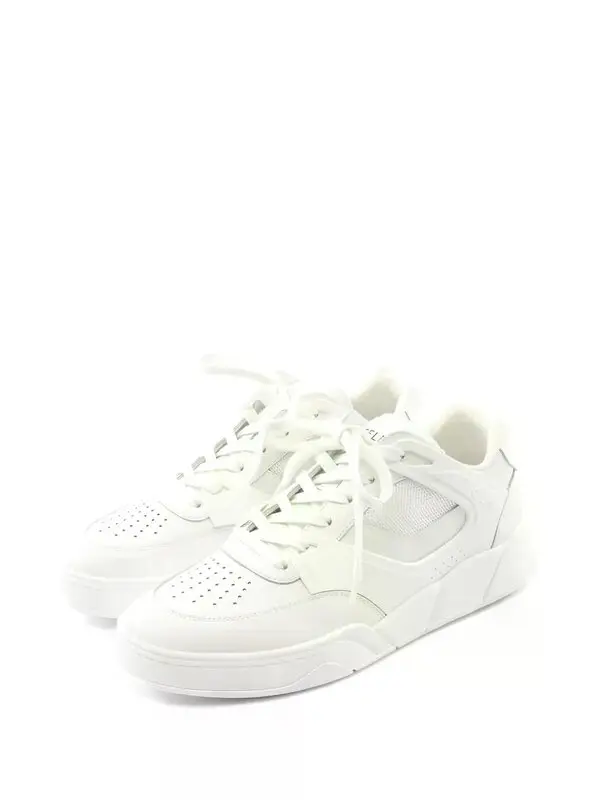 Celine Lace-up Low-cut Sneakers - White