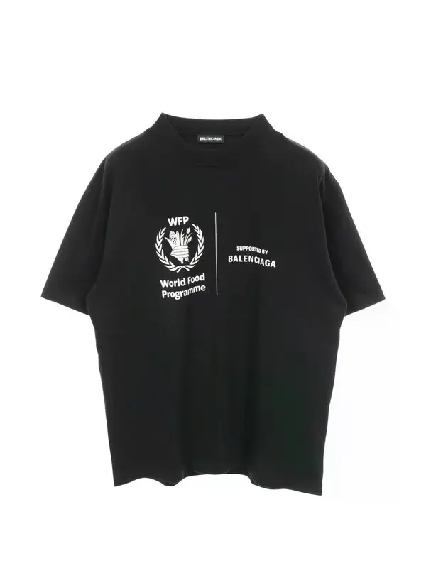 Balenciaga X Wfp 2000s Short-sleeve Logo T-shirt - Black