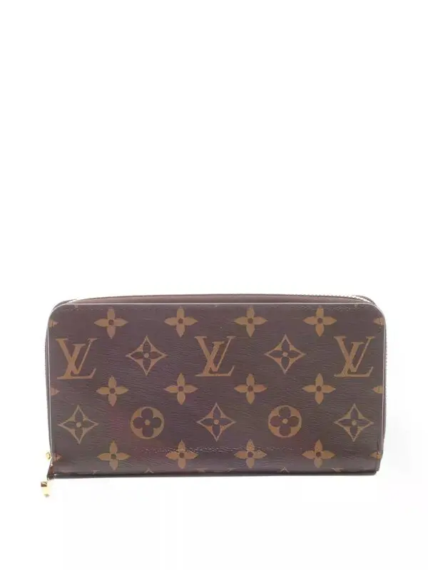 LOUIS VUITTON 2019 Monogram-pattern Zip-up Wallet - Brown