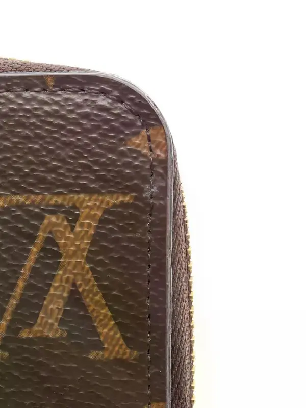 LOUIS VUITTON 2019 Monogram-pattern Zip-up Wallet - Brown