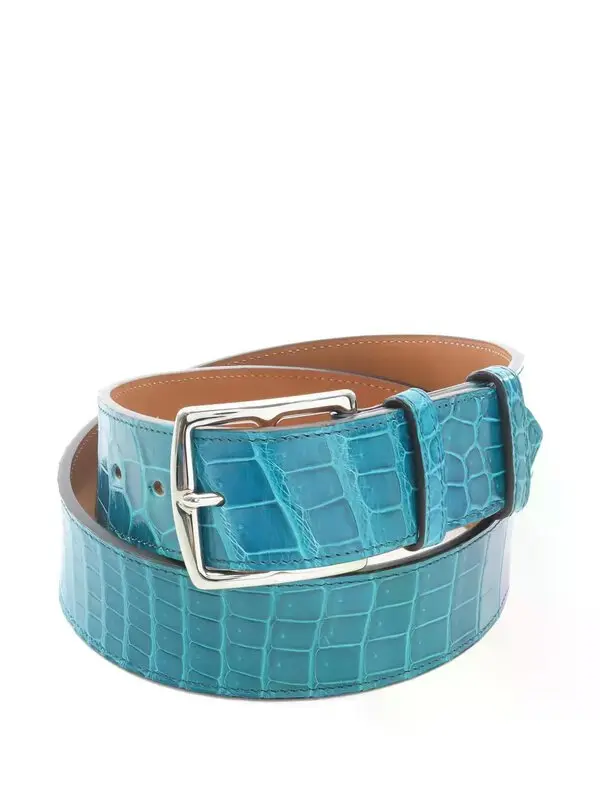 Hermès 2014 Leather Belt - Blue