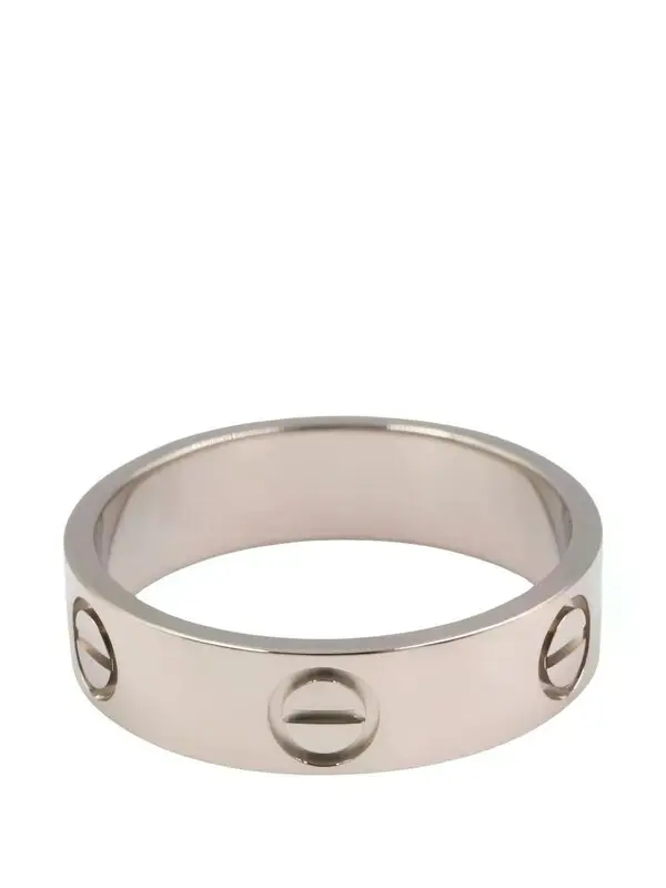 CARTIER Love Engraved Ring - Silver