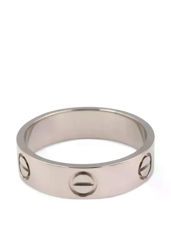 CARTIER Love Engraved Ring - Silver