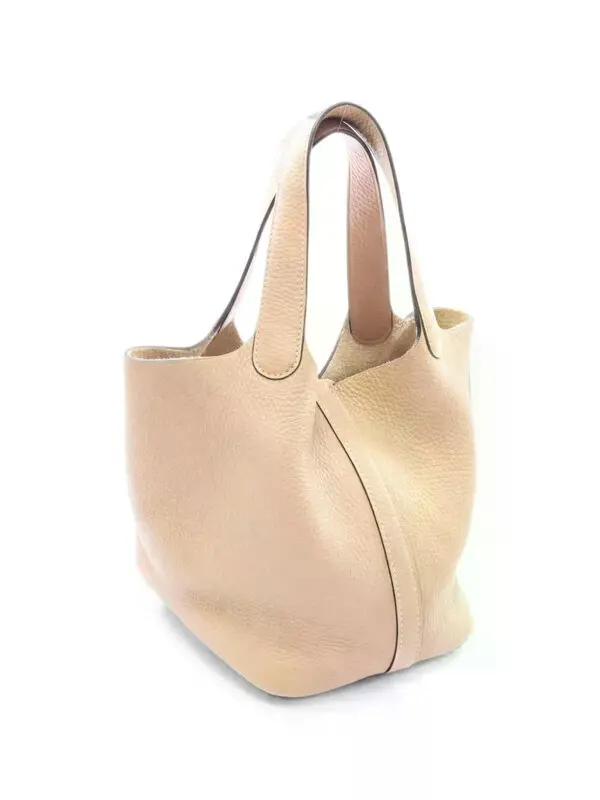 Hermès 2016 Pm Picotin Lock Leather Tote Bag - Neutrals