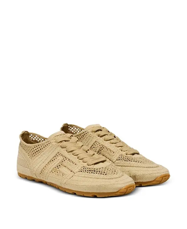 Balmain Racer 45 Macrame Trainers - Beige