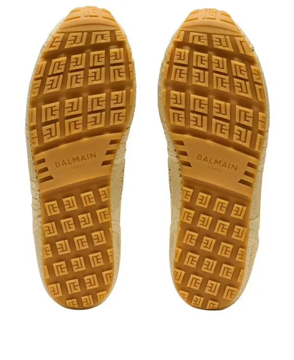 Balmain Racer 45 Macrame Trainers - Beige