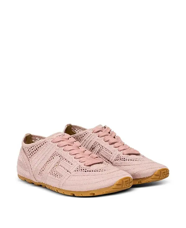 Balmain Racer 45 Macrame Trainers - Pink