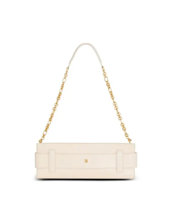 Balmain Anthem Lambskin And Enamel Clutch