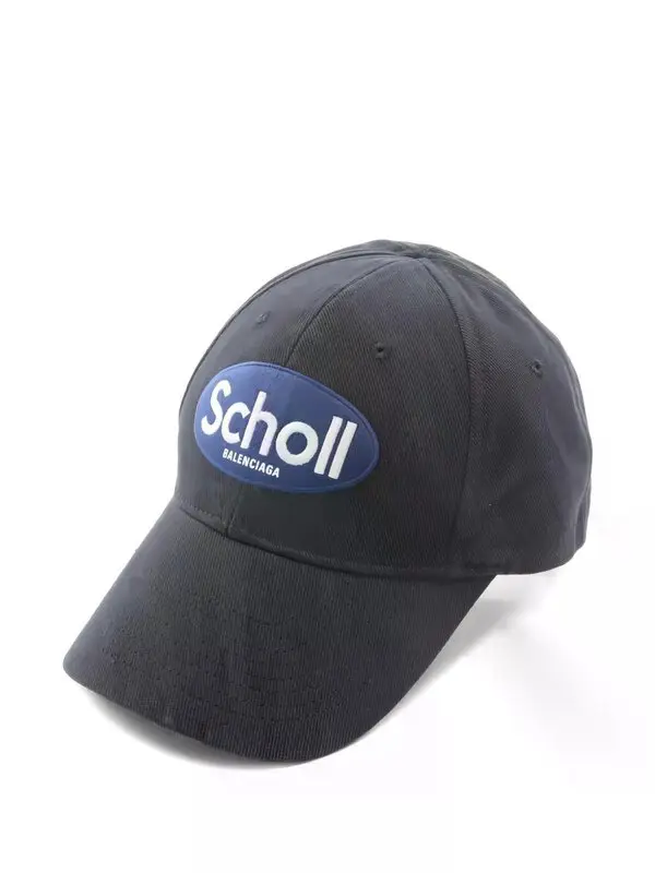 Balenciaga X Scholl 2020s Logo Baseball Cap - Black