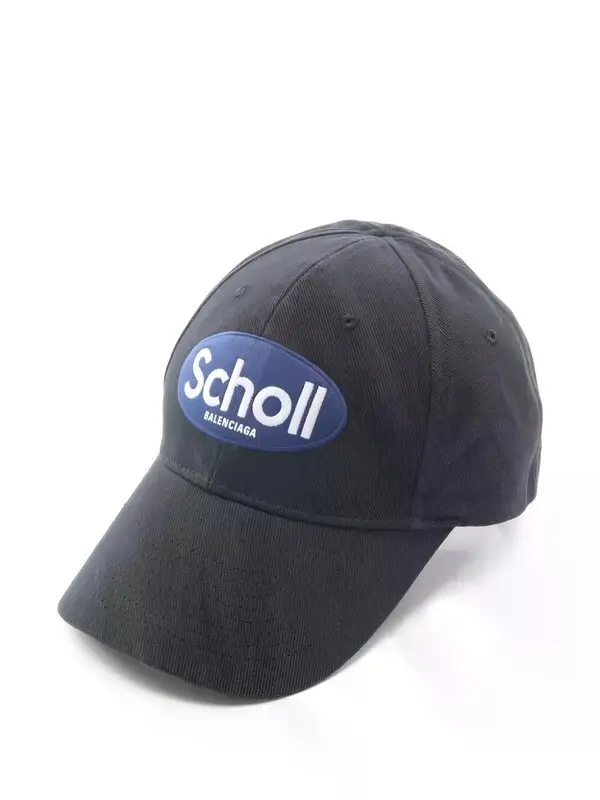 Balenciaga X Scholl 2020s Logo Baseball Cap - Black