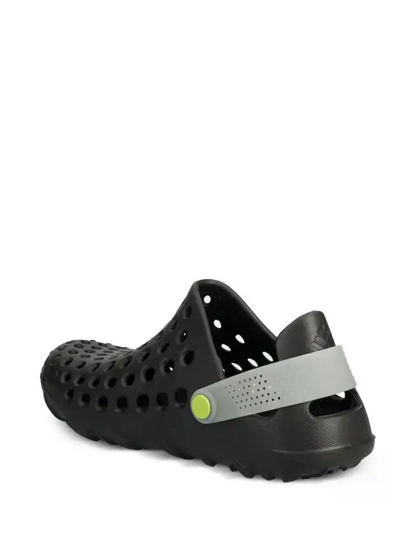 Columbia Perforated Strap Mules - Black