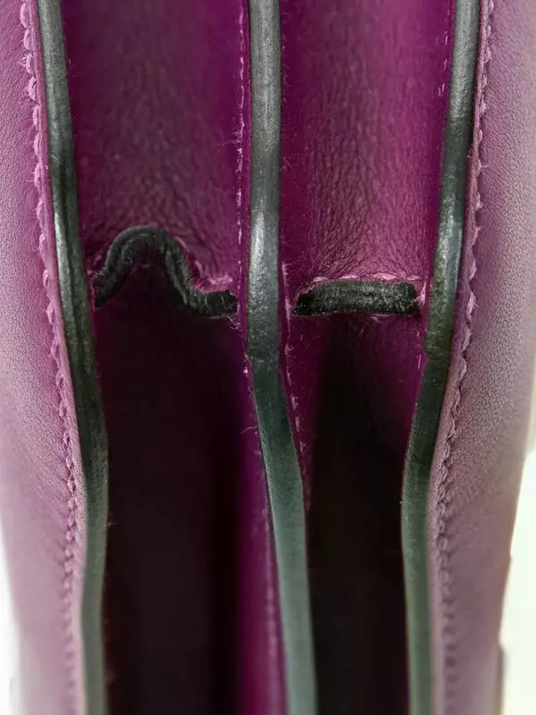 Hermès Constance 18 Shoulder Bag With Logo Plaque - Purple