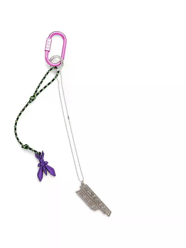 Patrizia Pepe Logo-charm Keyring - Pink
