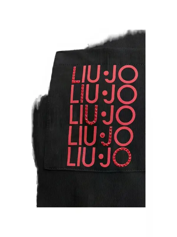 Liu Jo Logo-embroidered T-shirt - Black