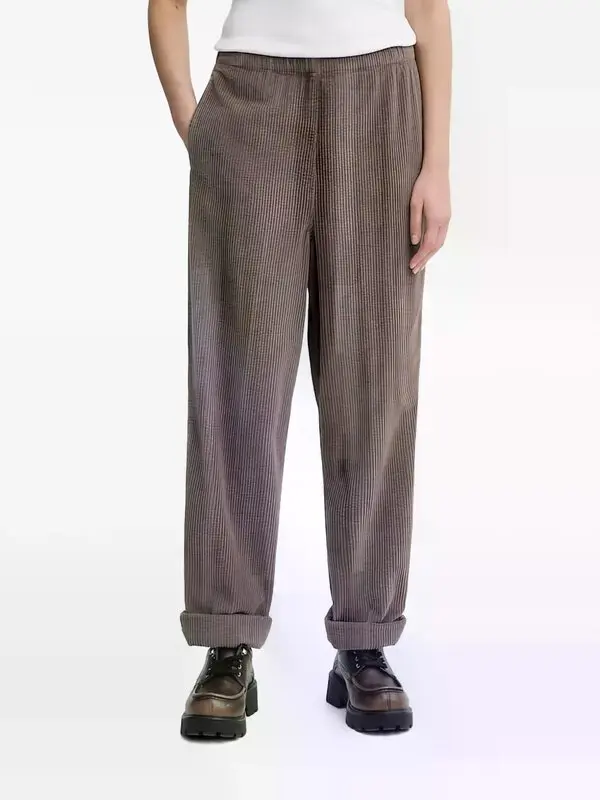 American Vintage Turnup Corduroy Trousers - Brown