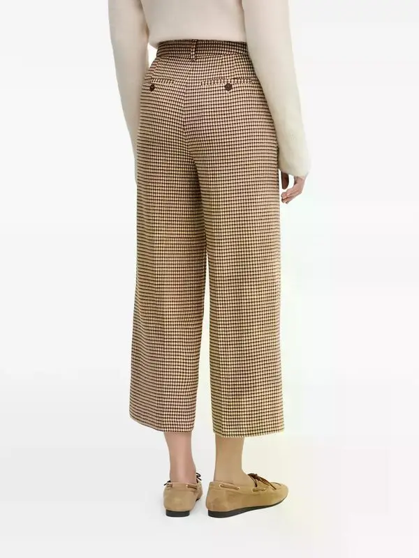 BENETTON Houndstooth Trousers - Neutrals