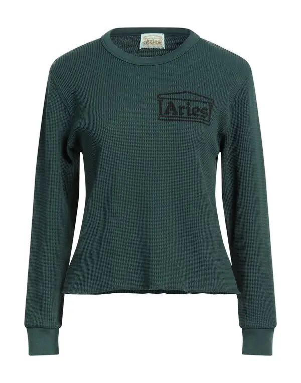 Aries Printed Cotton Jersey Sweatshirt - Green