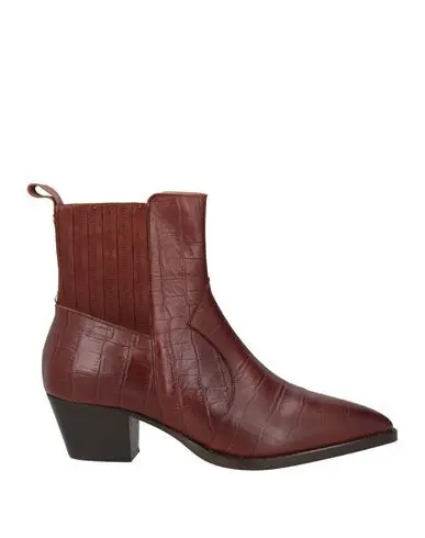 Cosmoparis Leather Ankle Boots - Brown