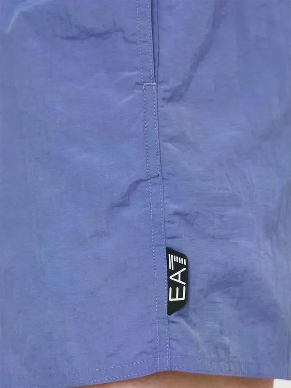 EA7 Logo Patch Swim Shorts