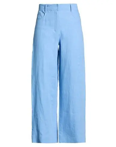 Max Mara Pants Light Size Linen - Blue