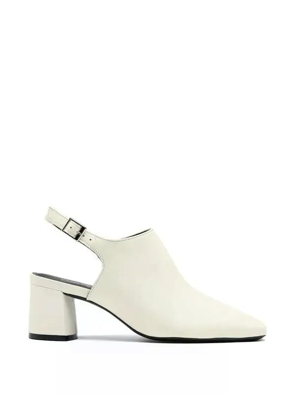 STUDIO CHOFAKIAN Slingback Leather Boots - White