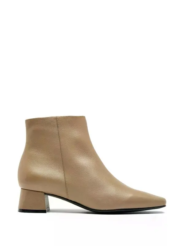 STUDIO CHOFAKIAN Square Heel Boots - Neutrals