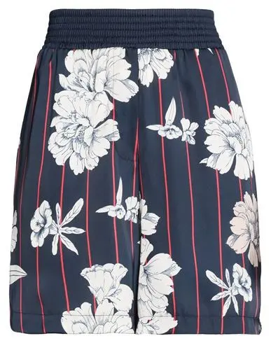 Liu Jo Floral Print Satin Shorts - Midnight Blue