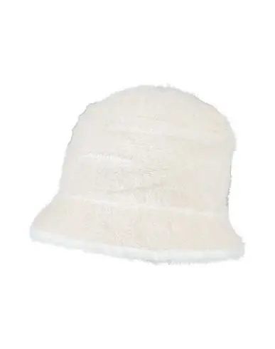 Jacquemus Knitted Velour Hat - White