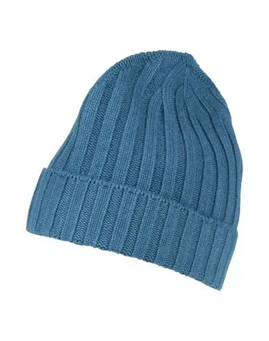 FILIPPO DE LAURENTIIS Beanie In Light Merino Wool, Silk, And Cashmere - Blue