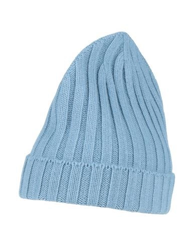 FILIPPO DE LAURENTIIS Beanie In Light Merino Wool, Silk, And Cashmere - Blue