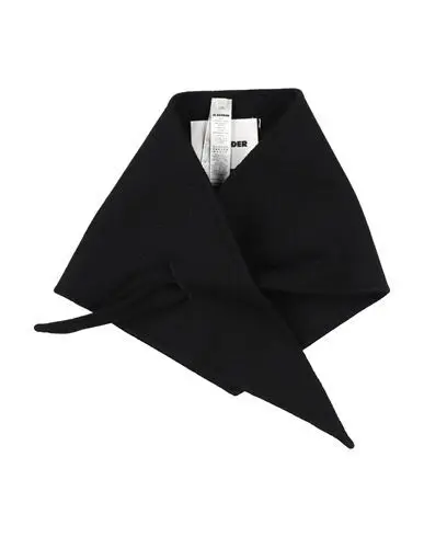 JIL SANDER Scarf Cashmere, Polyester, Acrylic - Black