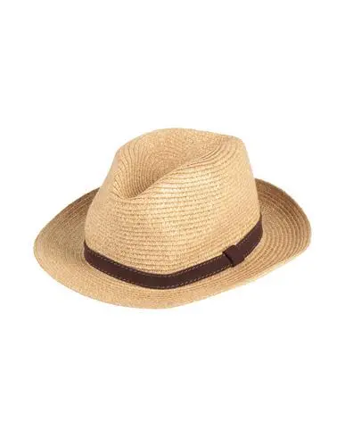 HACKETT Paper And Leather Hat - Beige