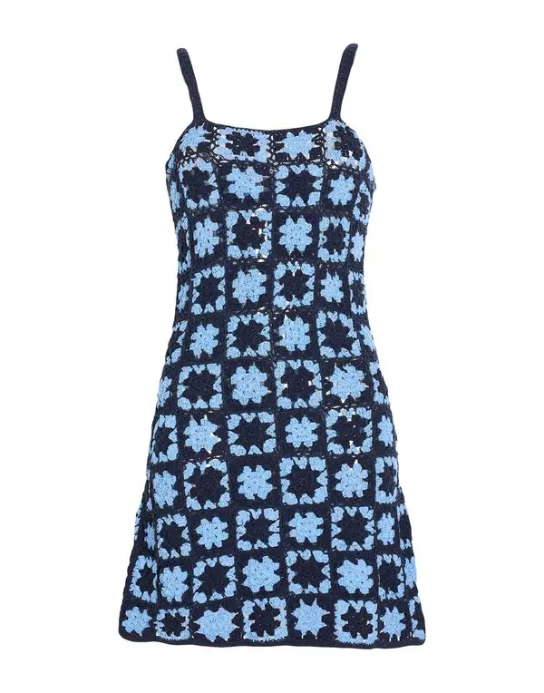 CROCHÈ Mini Dress - Blue