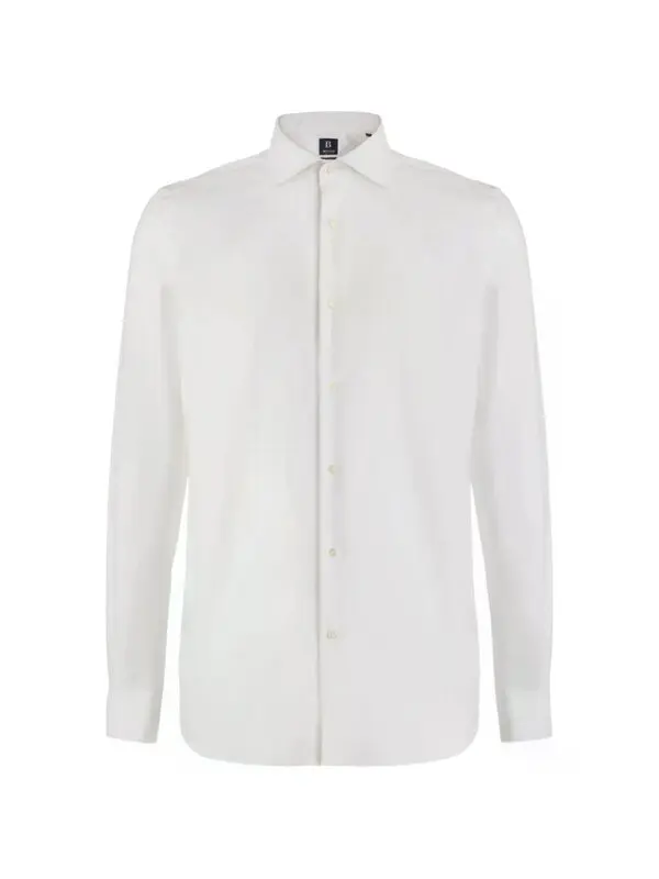 Boggi Milano Windsor-collar Pinpoint Shirt - White