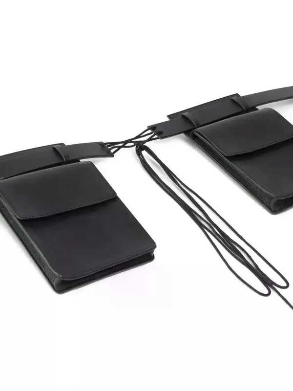 Pinko Leather Belt With Storage Pockets