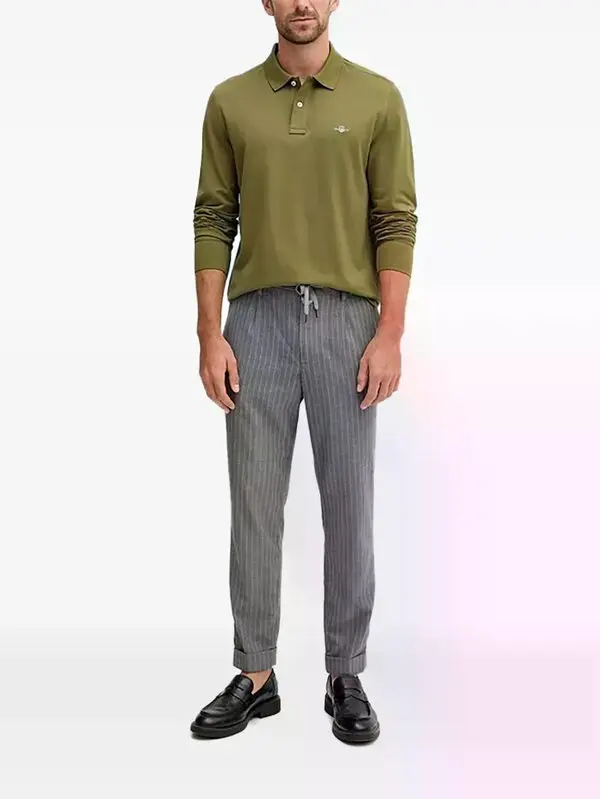 Gant Long-sleeve Polo Shirt - Green
